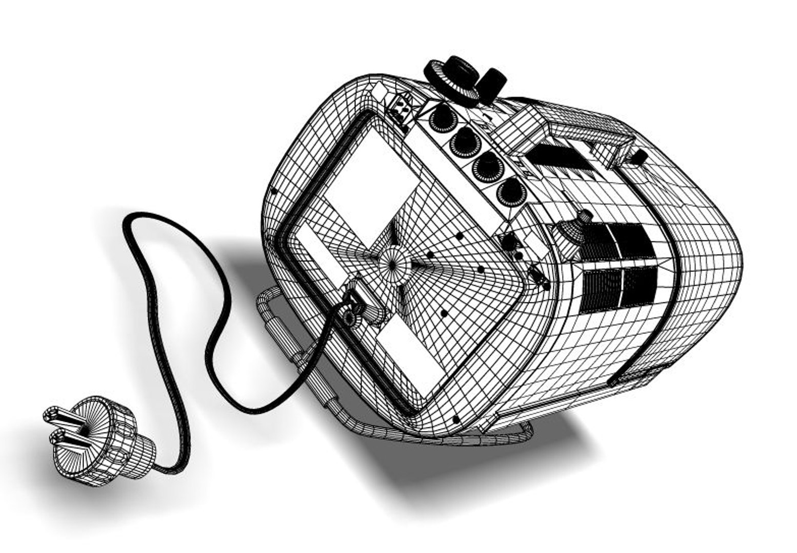 1960 Sony Tv8-301 Portable 3d Model