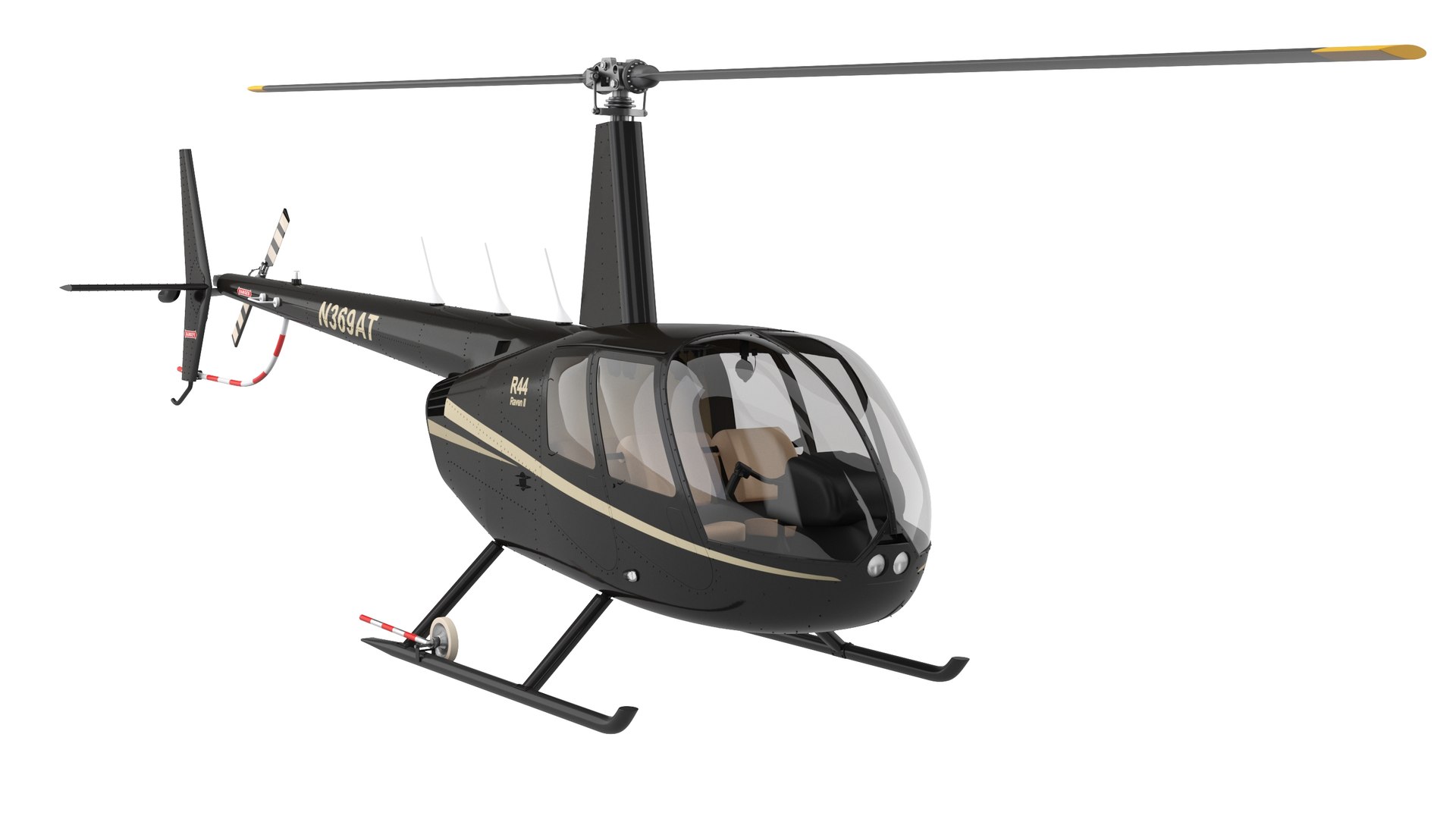 Helicopter Robinson R44 3D Model - TurboSquid 2020522