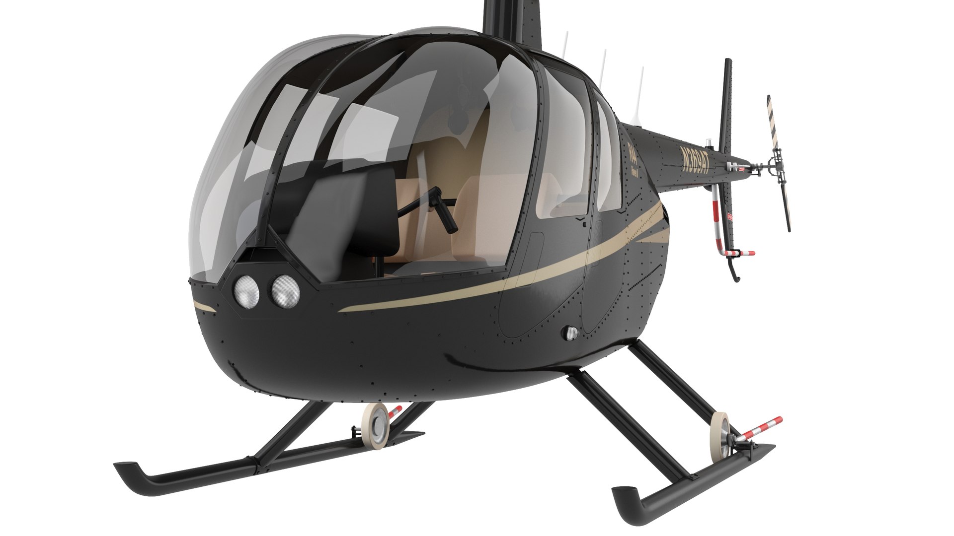 Helicopter Robinson R44 3D Model - TurboSquid 2020522