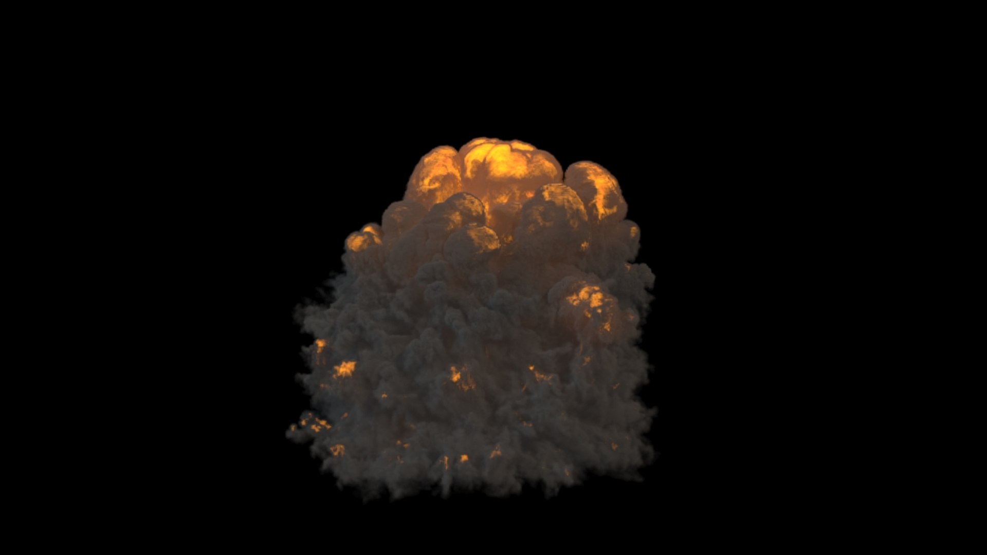 large scale explosion fumefx 3d max