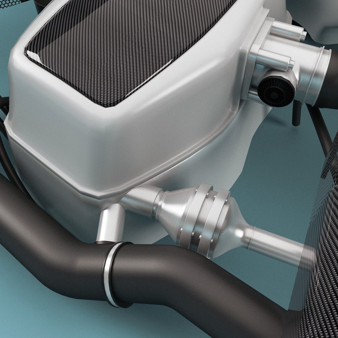 3d Model Of Mclaren Engine