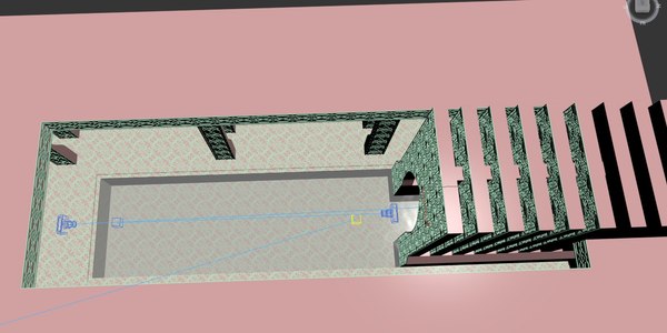 modelo 3d Moroccan-style infinity pool palace - TurboSquid 2036391