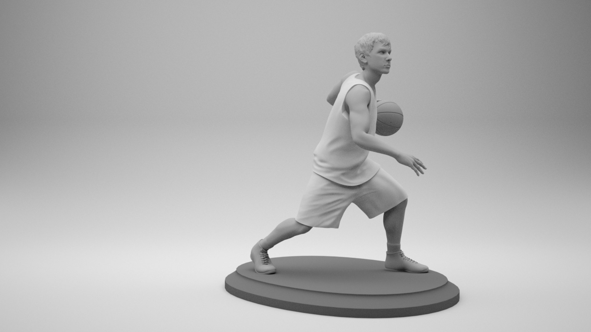 3D Basketball Player Statue Trophy - TurboSquid 1453446