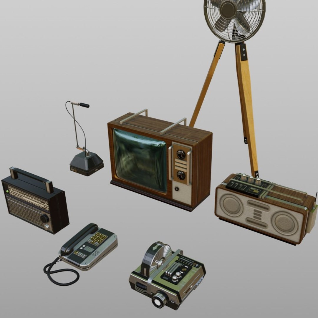 Retro Electronics 3D Model - TurboSquid 2258024