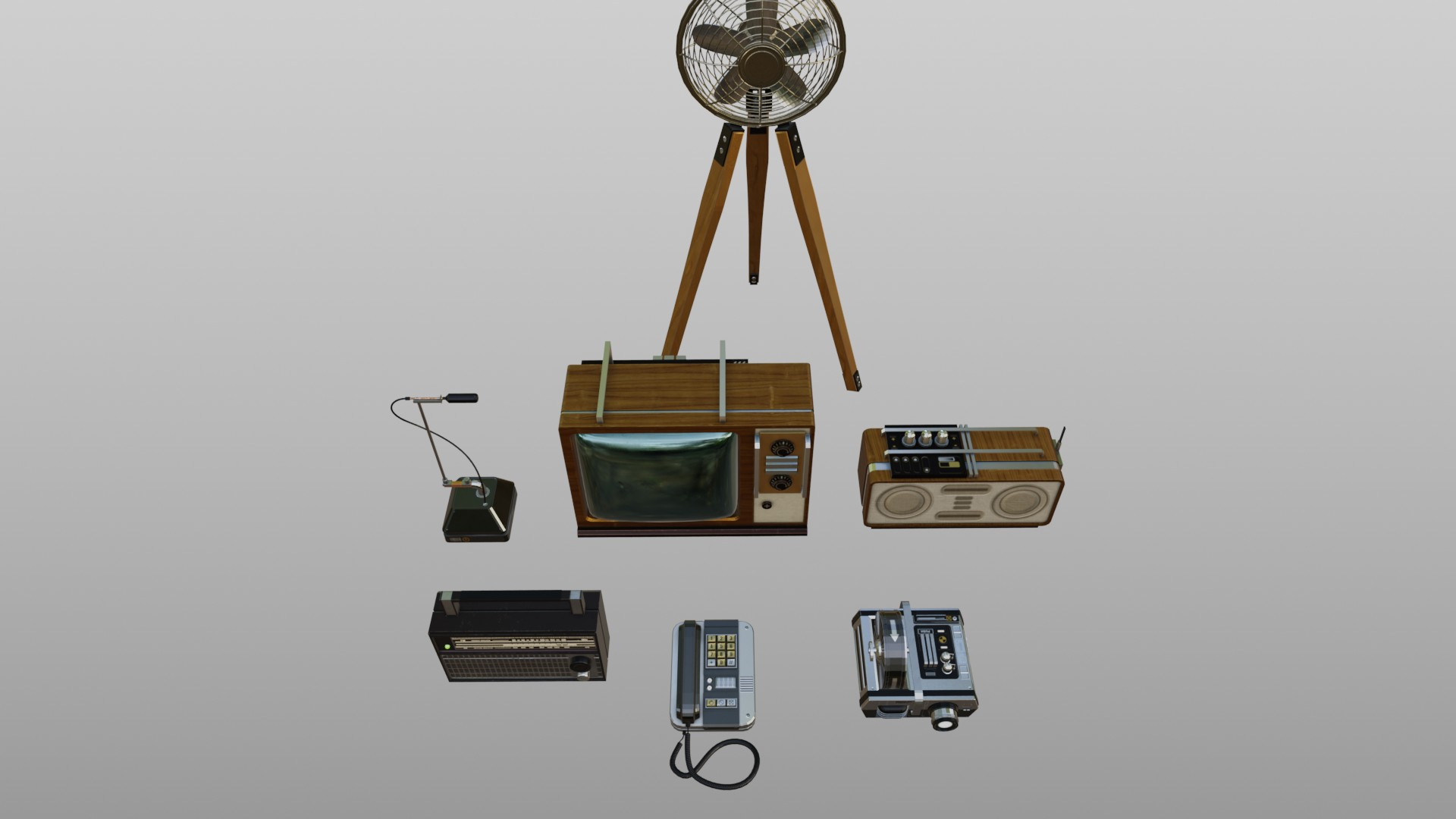 Retro Electronics 3D Model - TurboSquid 2258024