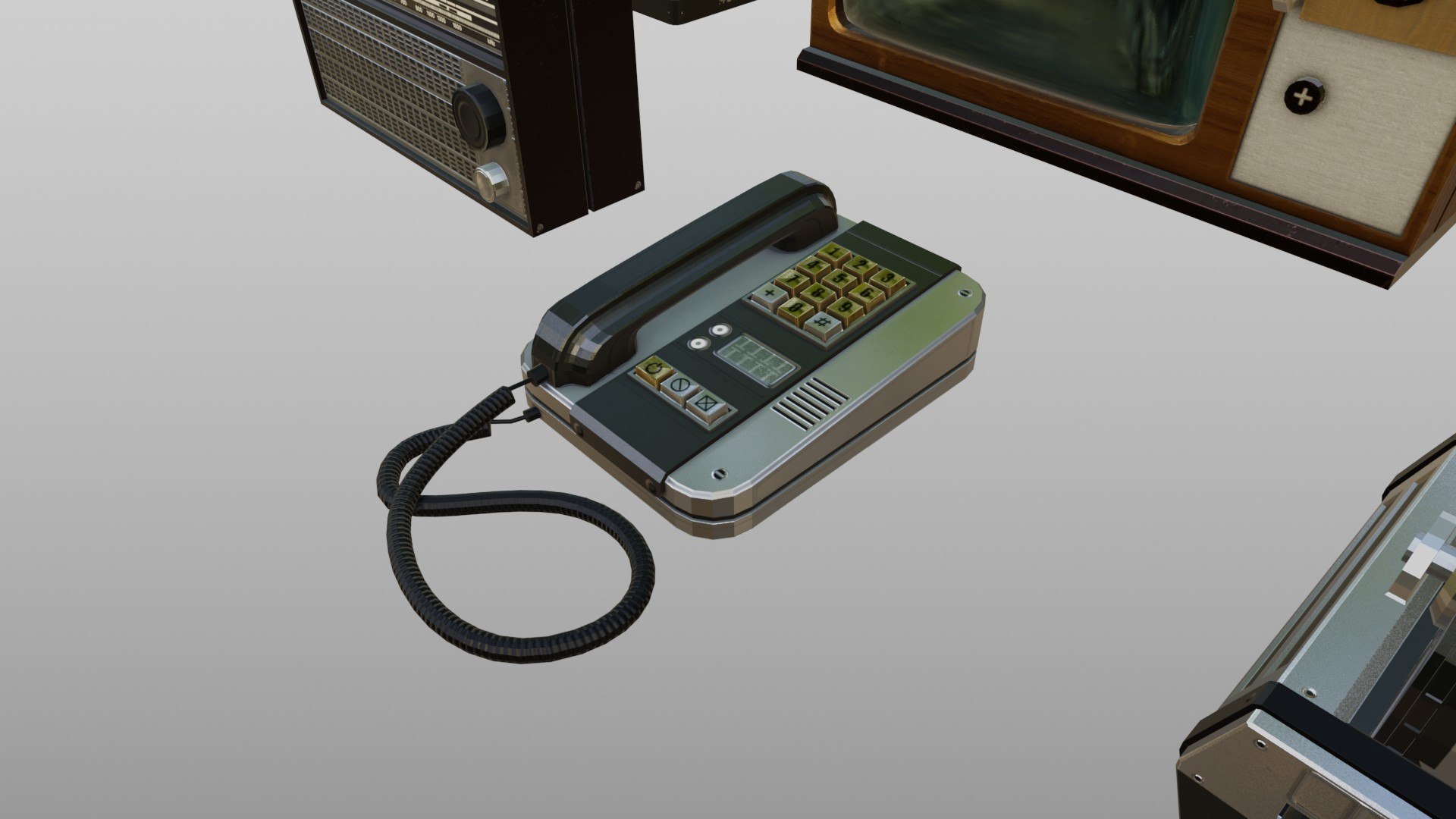 Retro Electronics 3D Model - TurboSquid 2258024