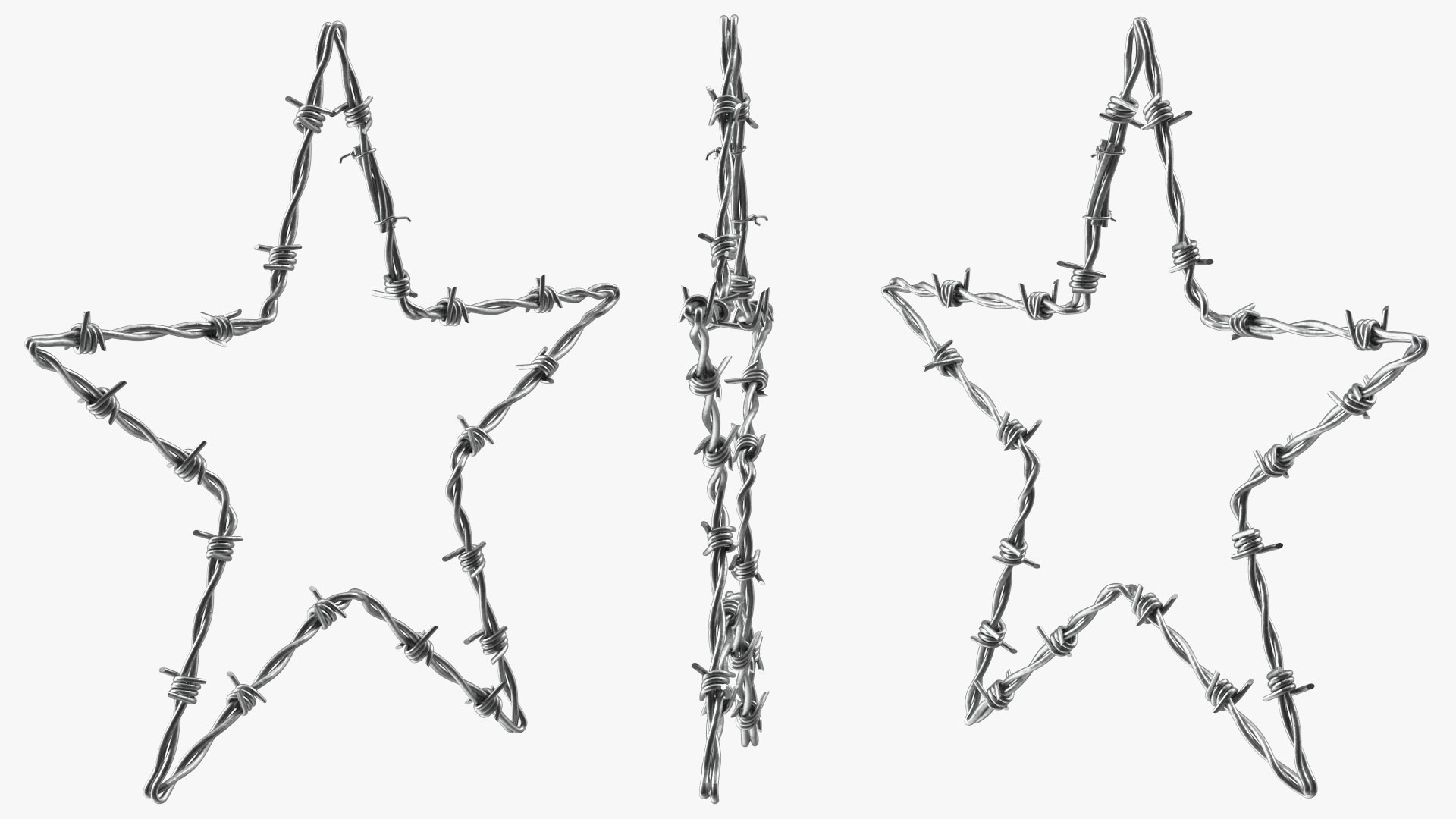 Star Shaped Barbed Wire 3D Model - TurboSquid 1819212