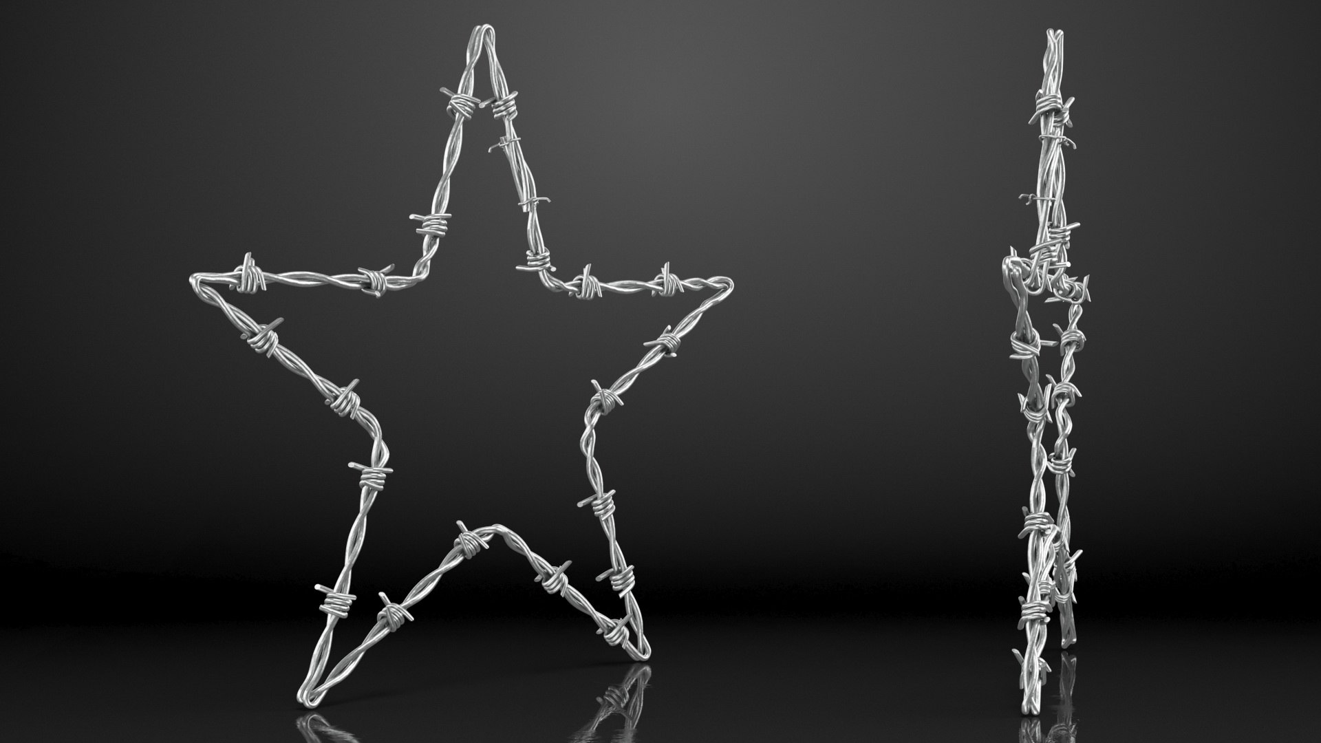 Star Shaped Barbed Wire 3D Model - TurboSquid 1819212