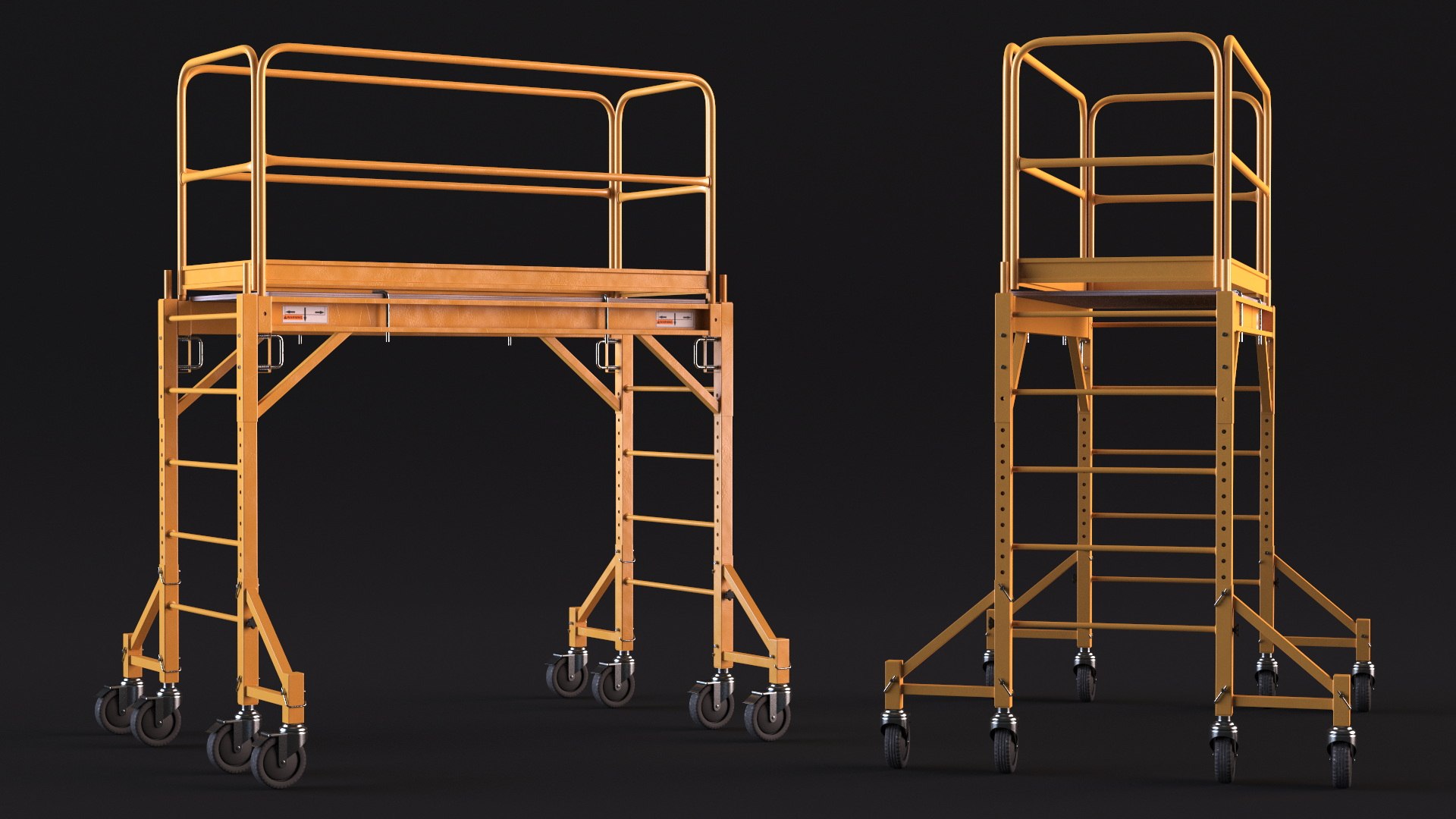 Multi Purpose Scaffold Yellow 3D model - TurboSquid 2128846