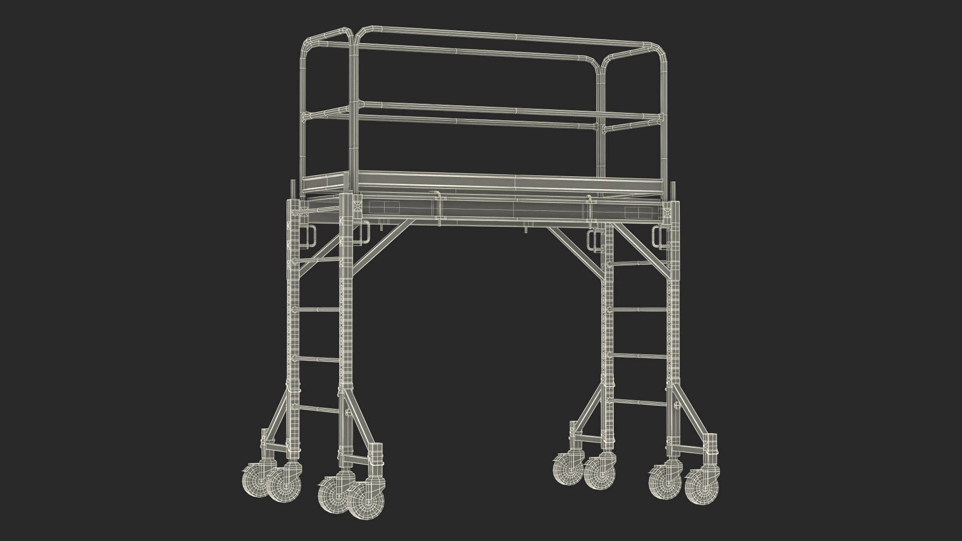 Multi Purpose Scaffold Yellow 3D model - TurboSquid 2128846