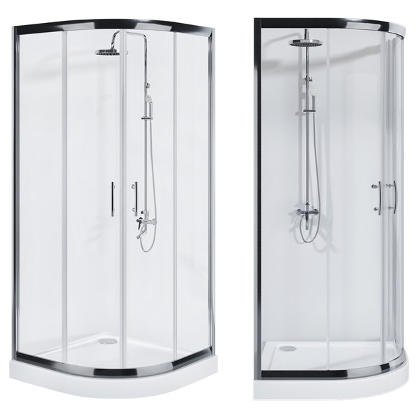 modelo 3d Rincón de ducha Aquanet Alfa NAA2142 90x90 100x100 ...