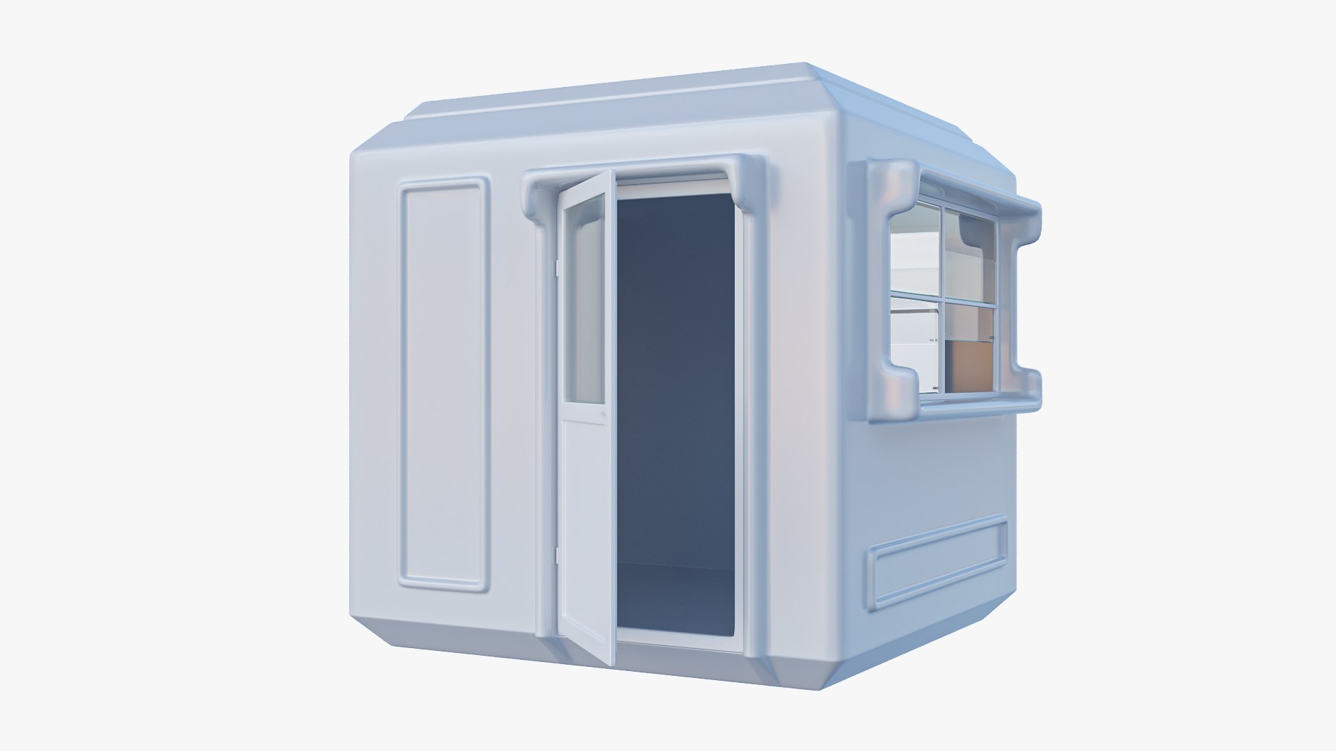 Security Guard Booth 3D Model - TurboSquid 2141874