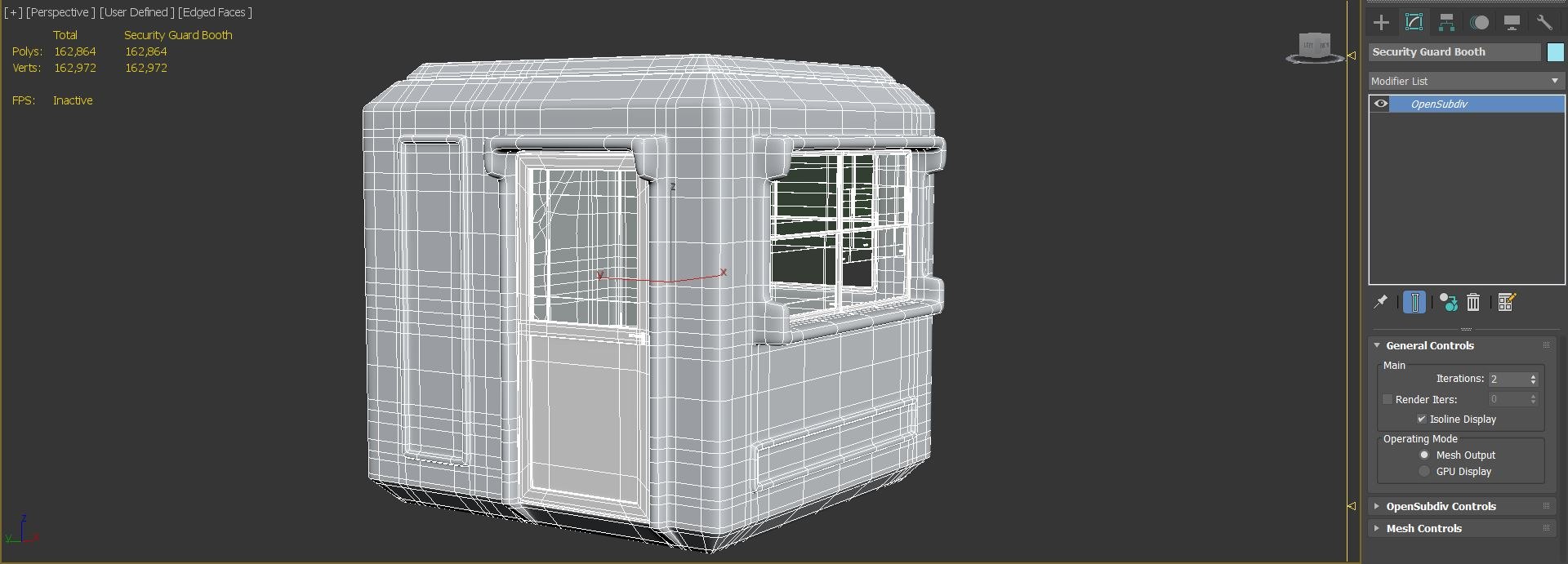 Security Guard Booth 3D Model - TurboSquid 2141874