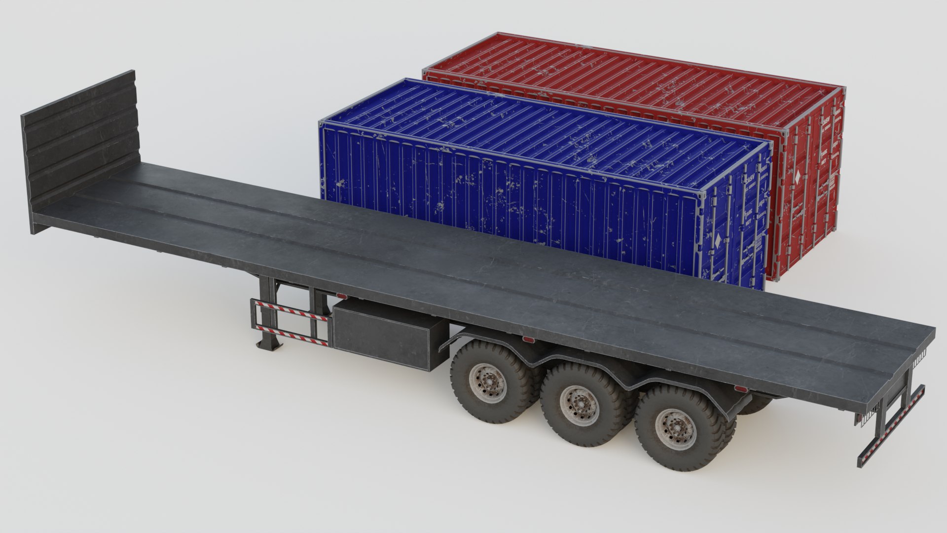 Cargo Trailer 3D Pack 3D - TurboSquid 2223105