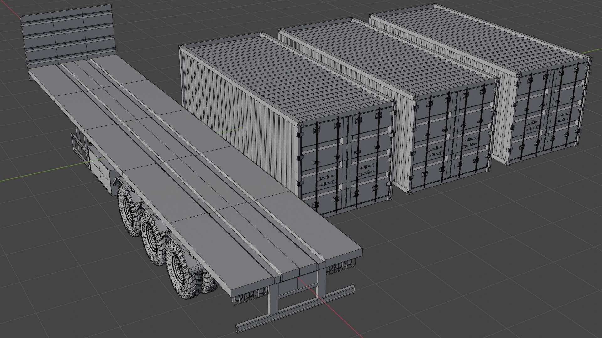Cargo Trailer 3D Pack 3D - TurboSquid 2223105