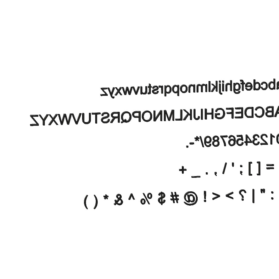 Browallia New Font Dxf