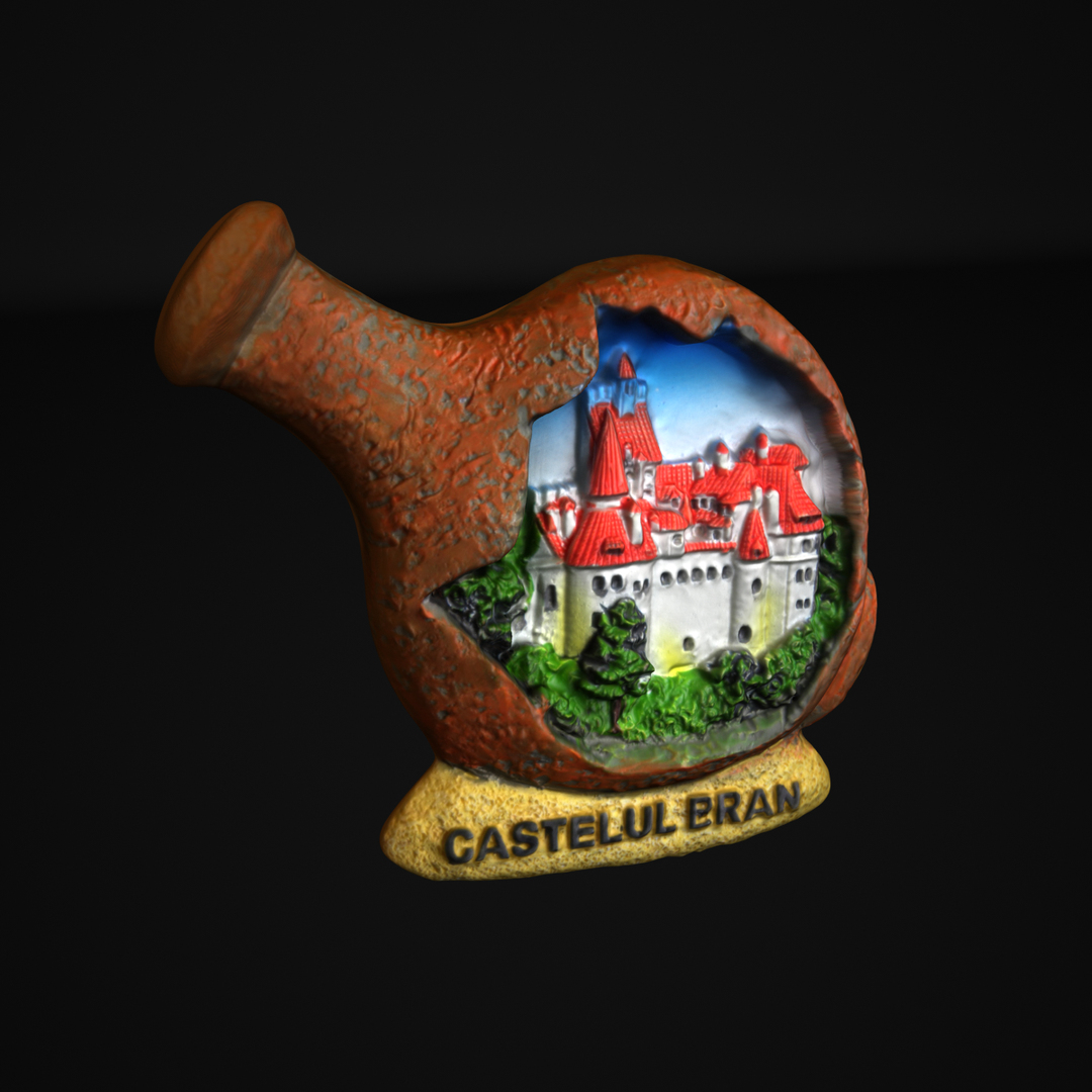 3d model bran castle magnet souvenir