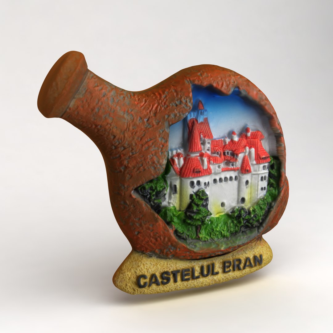 3d model bran castle magnet souvenir