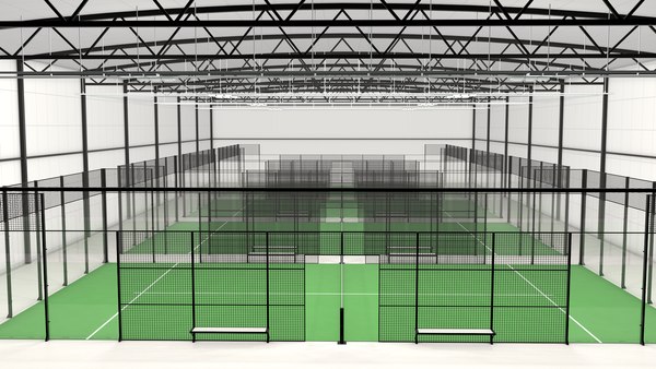 Padel Tennis Court Indoor 3D model - TurboSquid 1896813