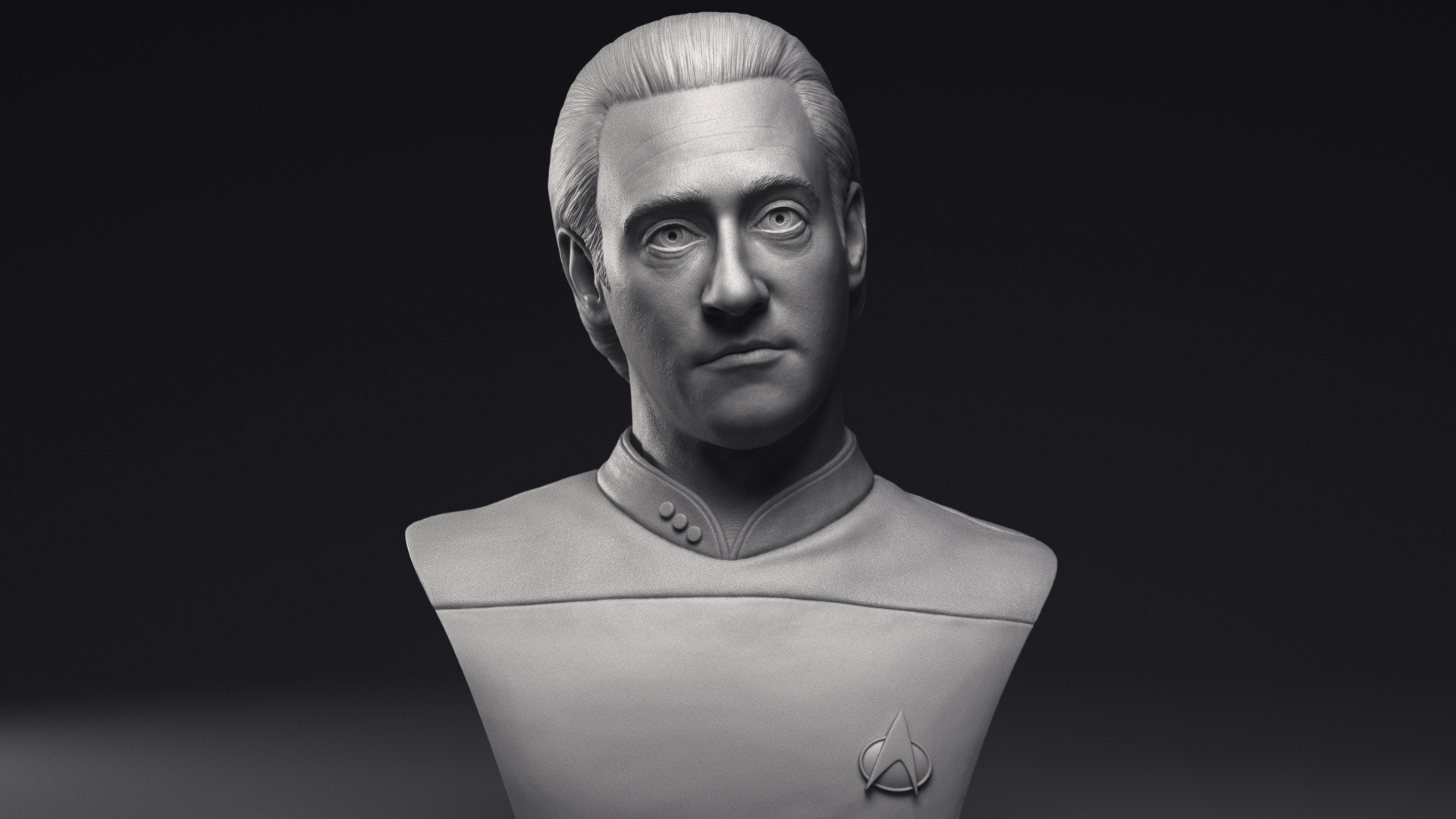 Brent Spiner As Lt Commander Data Bust 3D Model - TurboSquid 1884892