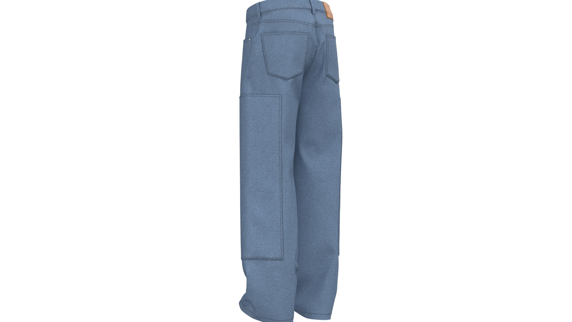 3D Male Cargo Jean Model - TurboSquid 2209976
