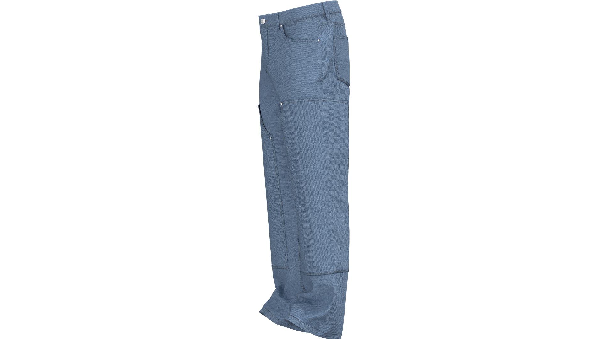 3D Male Cargo Jean Model - TurboSquid 2209976