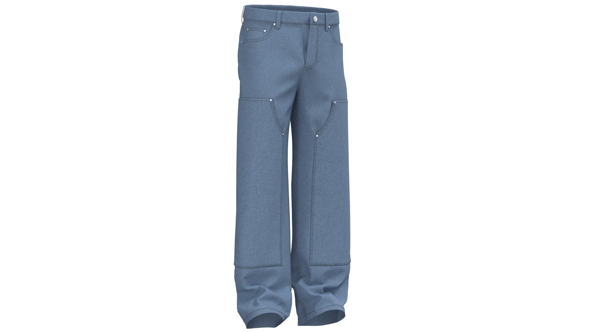 3D Male Cargo Jean Model - TurboSquid 2209976