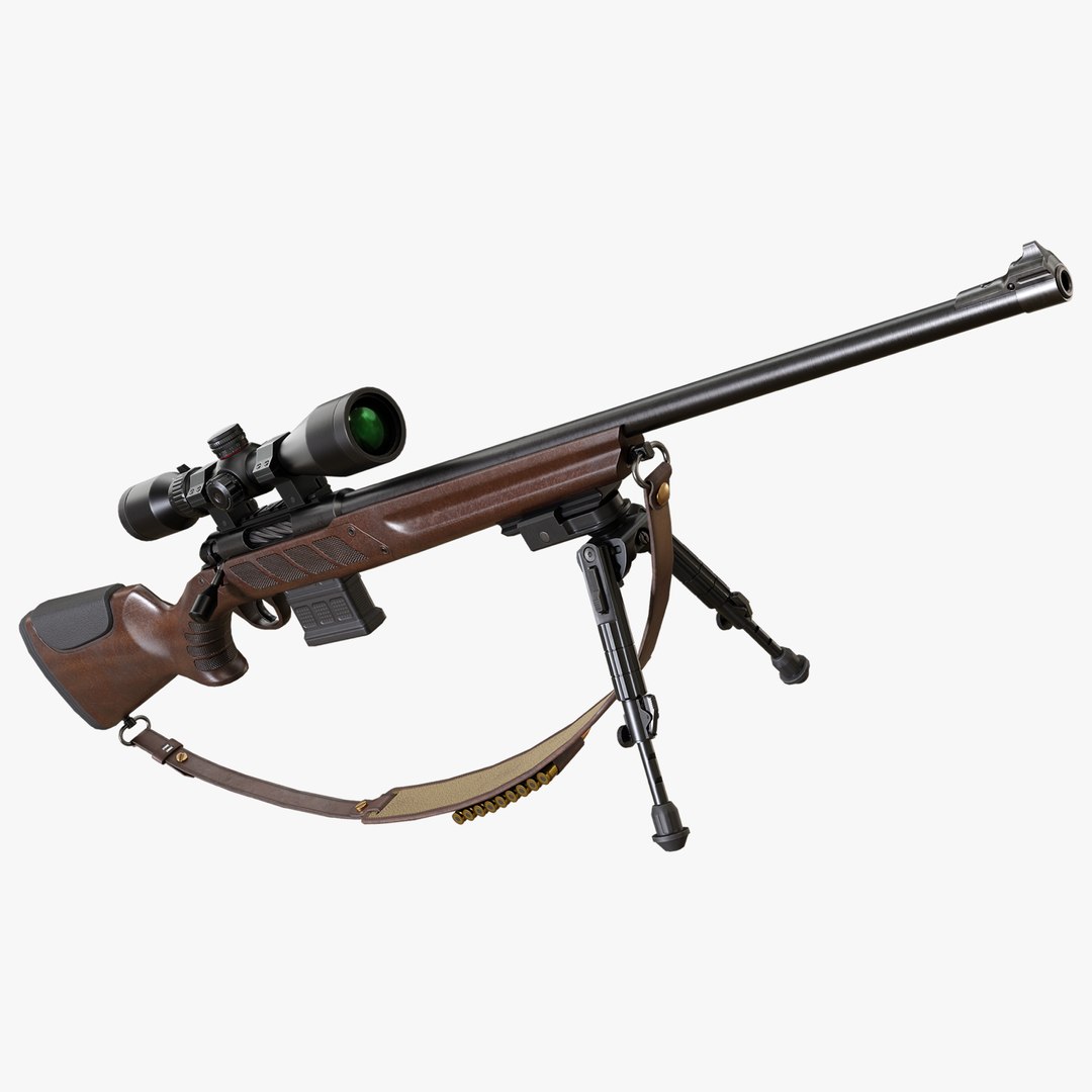 3D Hunting Rifle GameReady v2 - TurboSquid 2027645