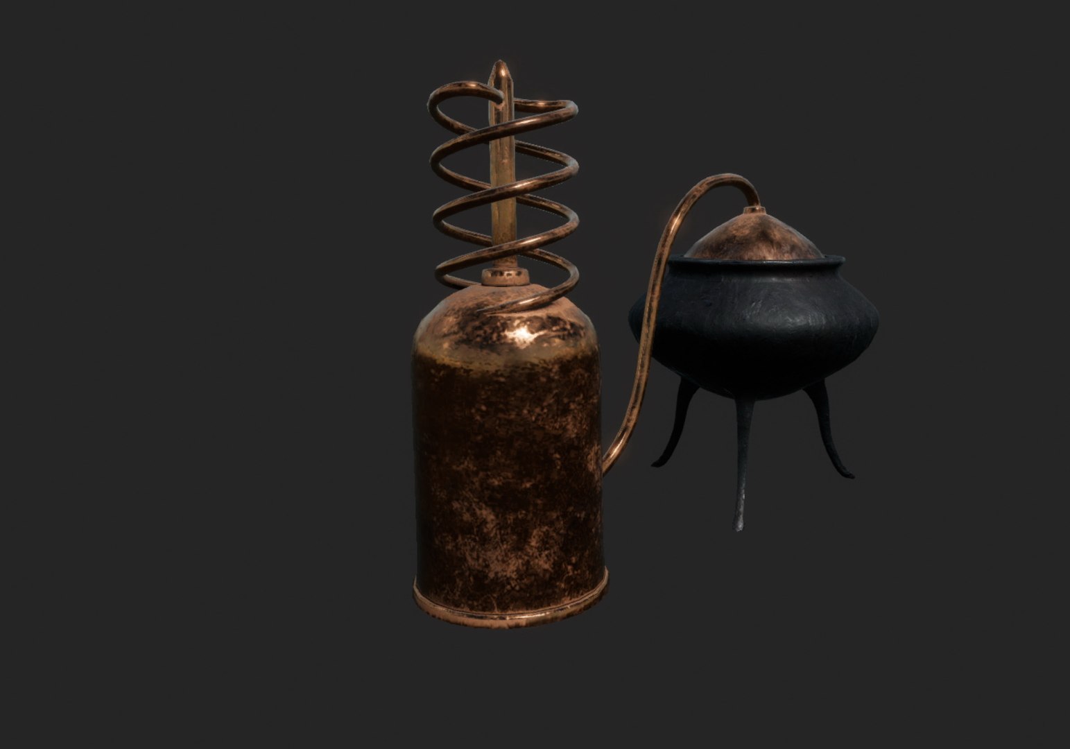 3D Small Copper Distiller - TurboSquid 1765786