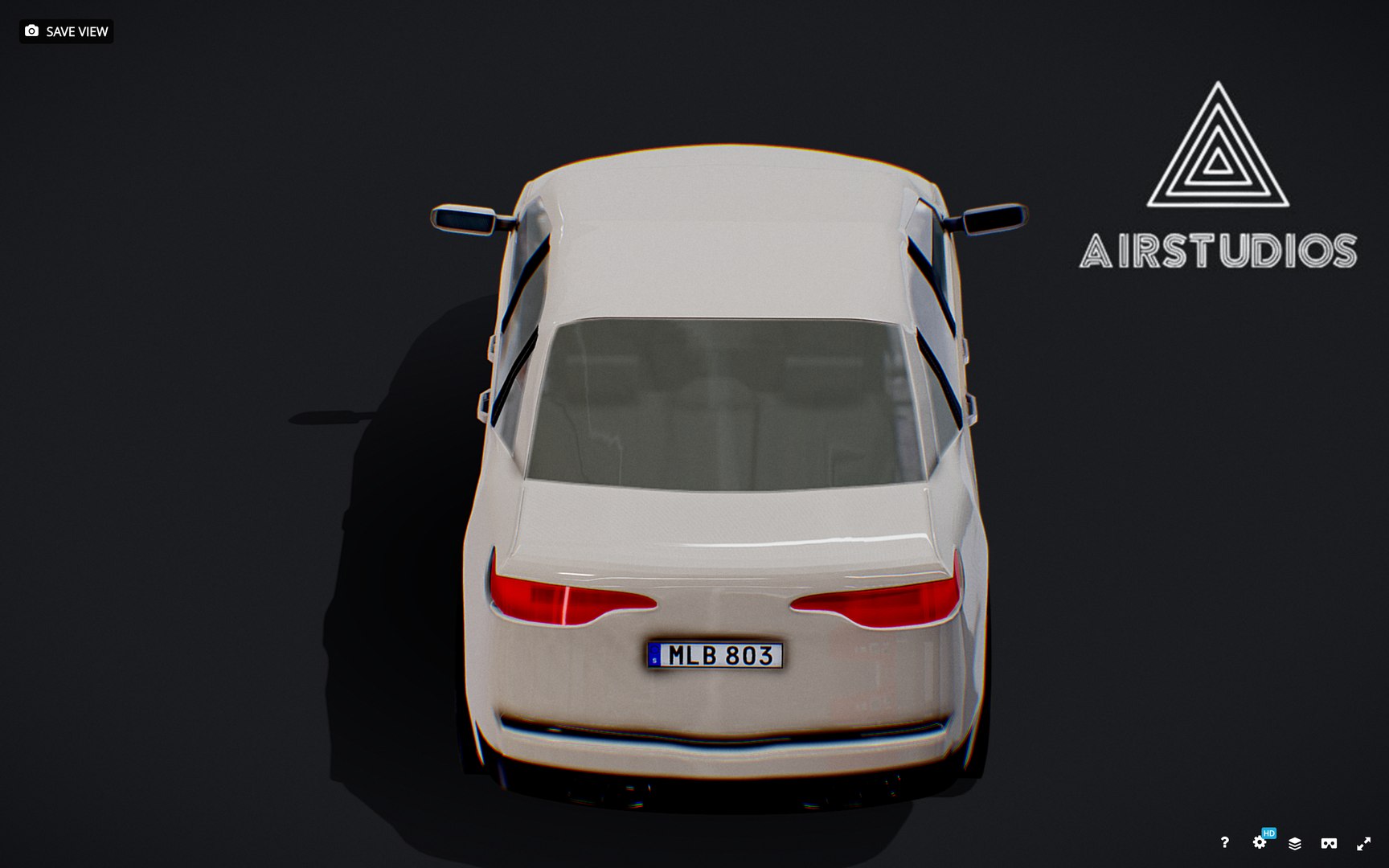 3D White Car - TurboSquid 1887249