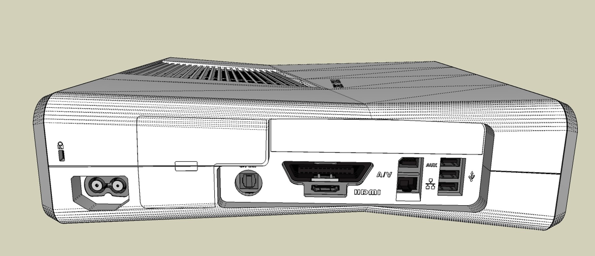 Xbox 360 3d Model