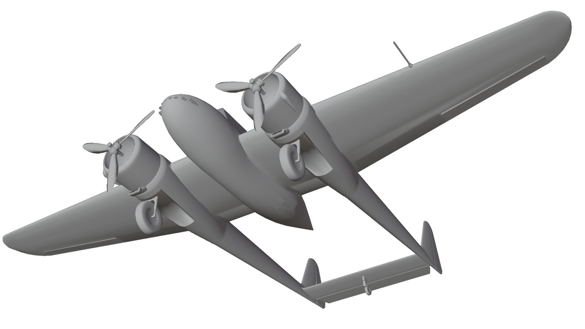 3D Fokker G1 - TurboSquid 2243466