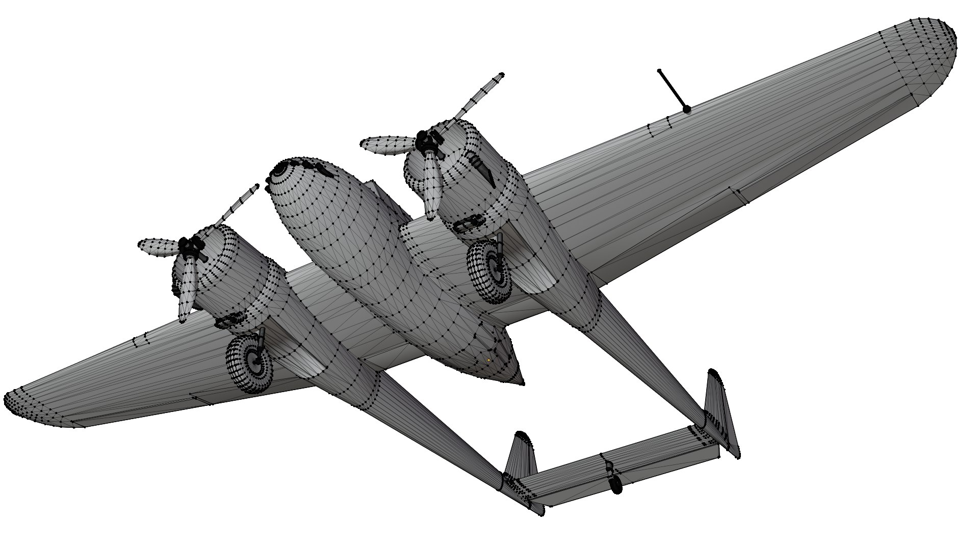 3D Fokker G1 - TurboSquid 2243466