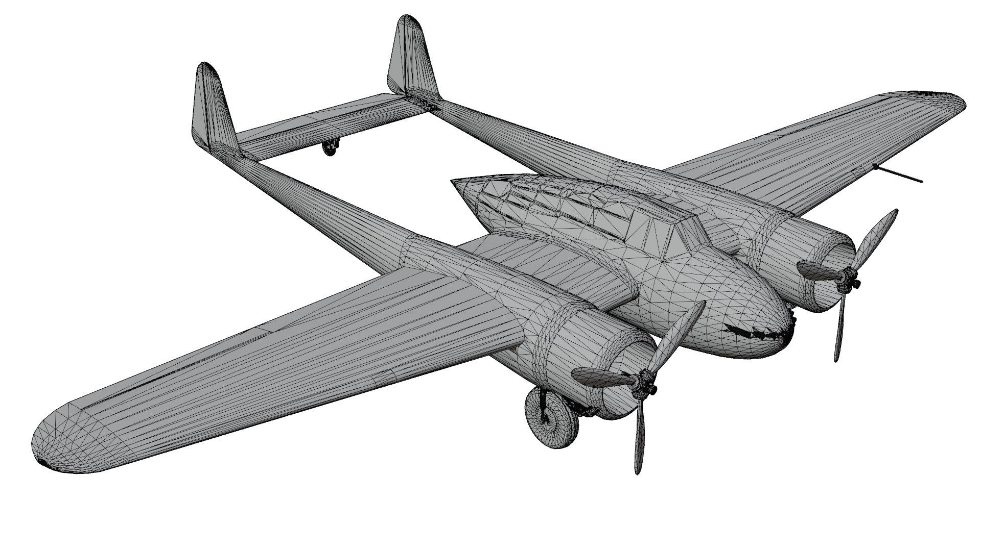 3D Fokker G1 - TurboSquid 2243466