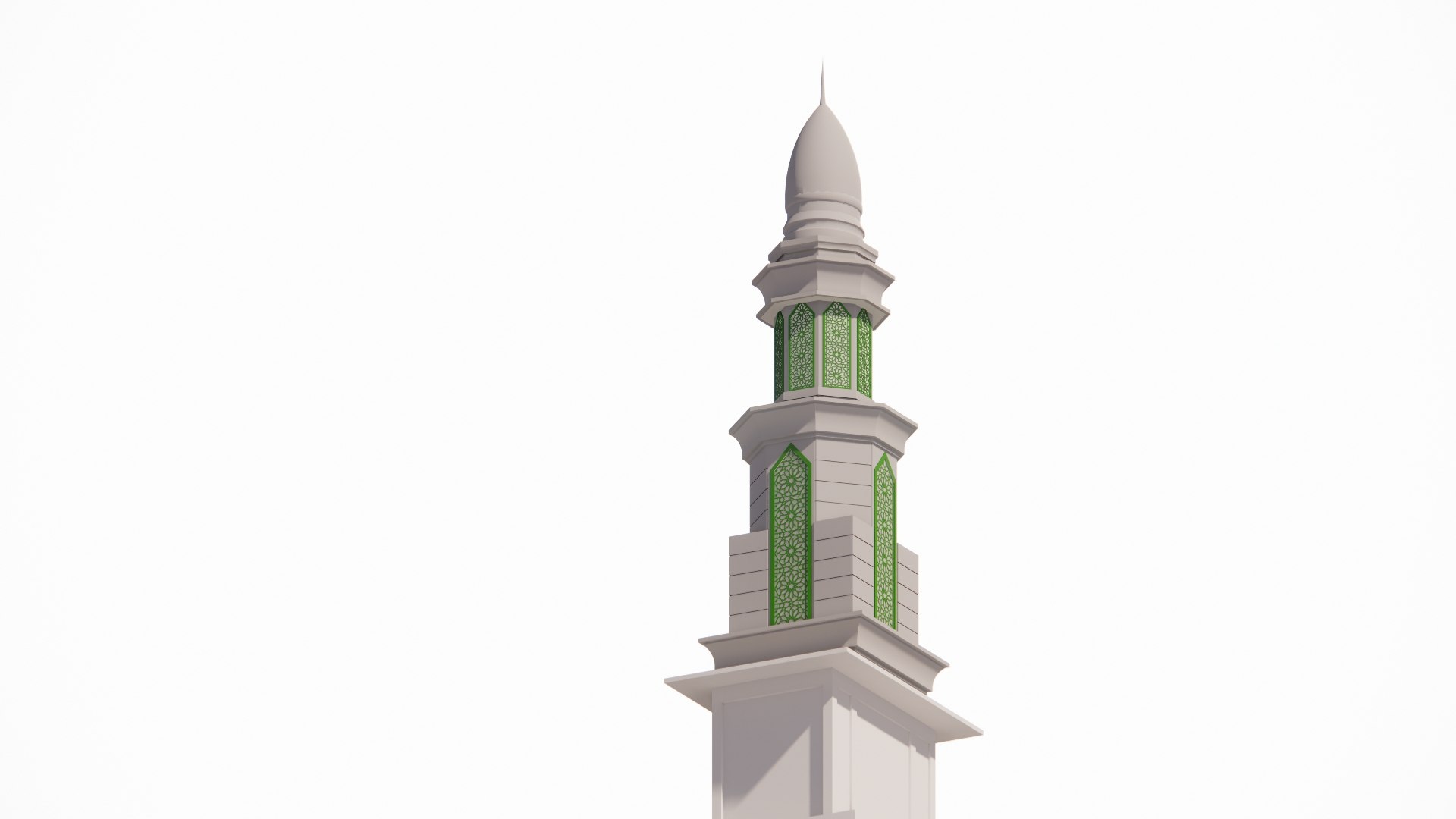 3D Model MOSQUE MENARA - TurboSquid 2393290
