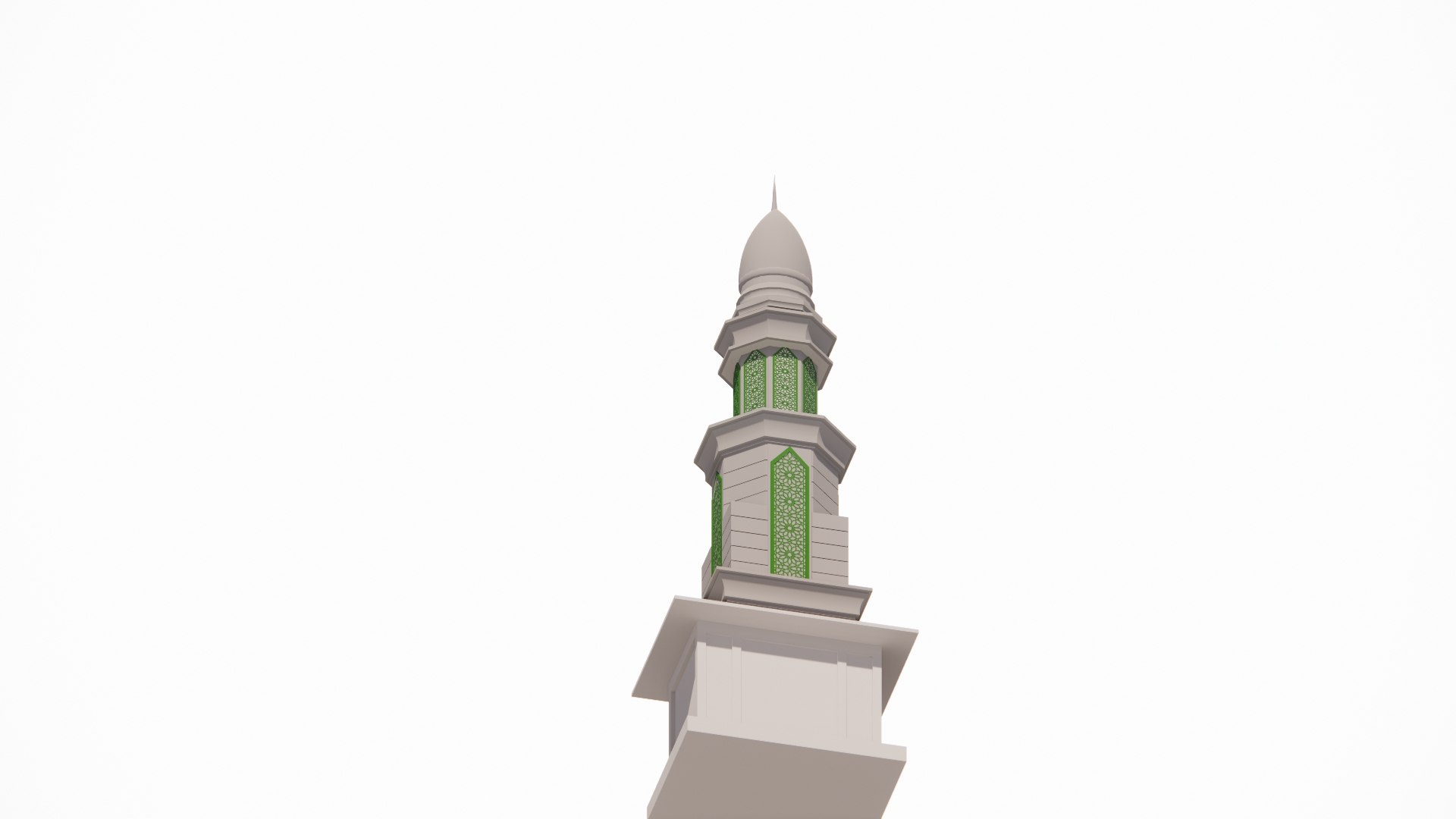 3D Model MOSQUE MENARA - TurboSquid 2393290
