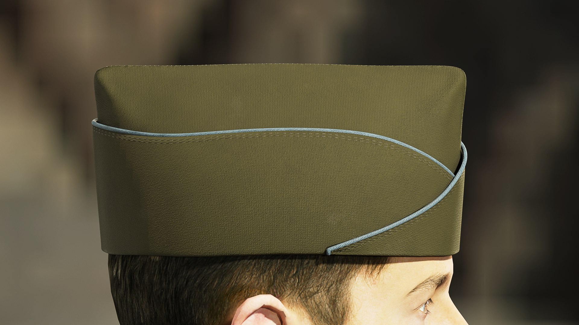 3D Military Garrison Cap Circle - TurboSquid 1408304