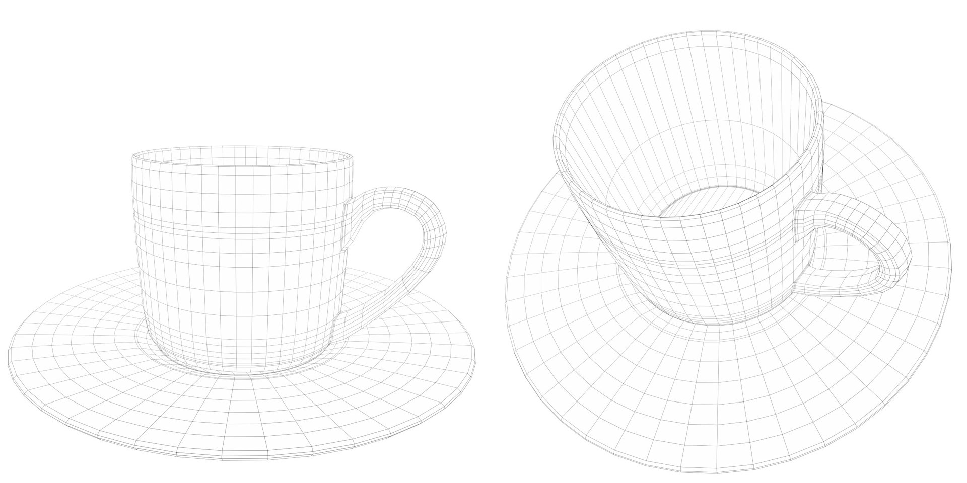 3D Small Coffee Cup Saucer - TurboSquid 1269245