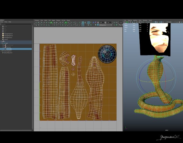 Cobra snake lamp 3D model - TurboSquid 1247833