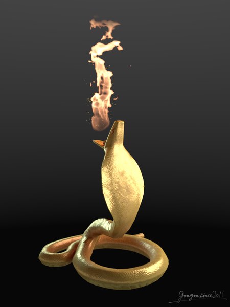 Cobra snake lamp 3D model - TurboSquid 1247833
