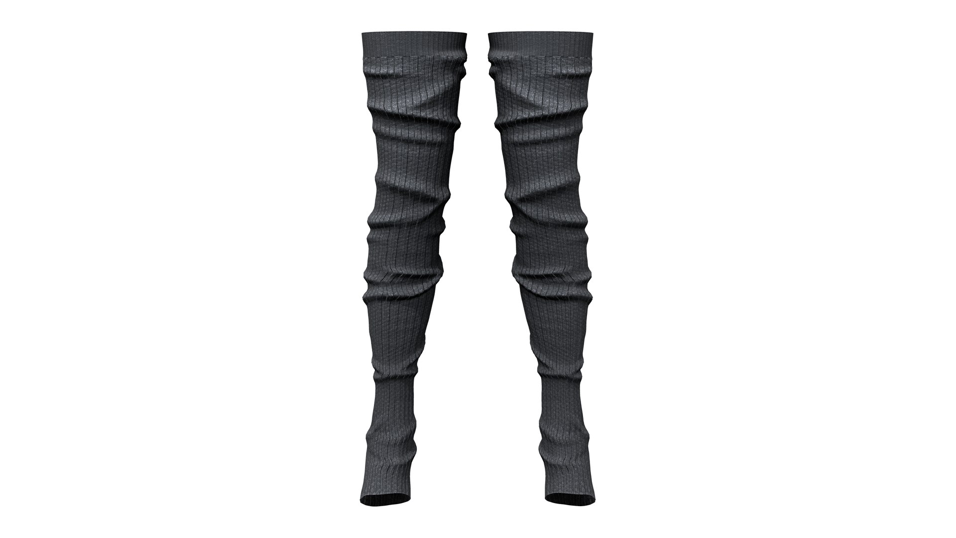 3D model High Heel Feet Thigh High Leg Warmer Socks - TurboSquid 1891359