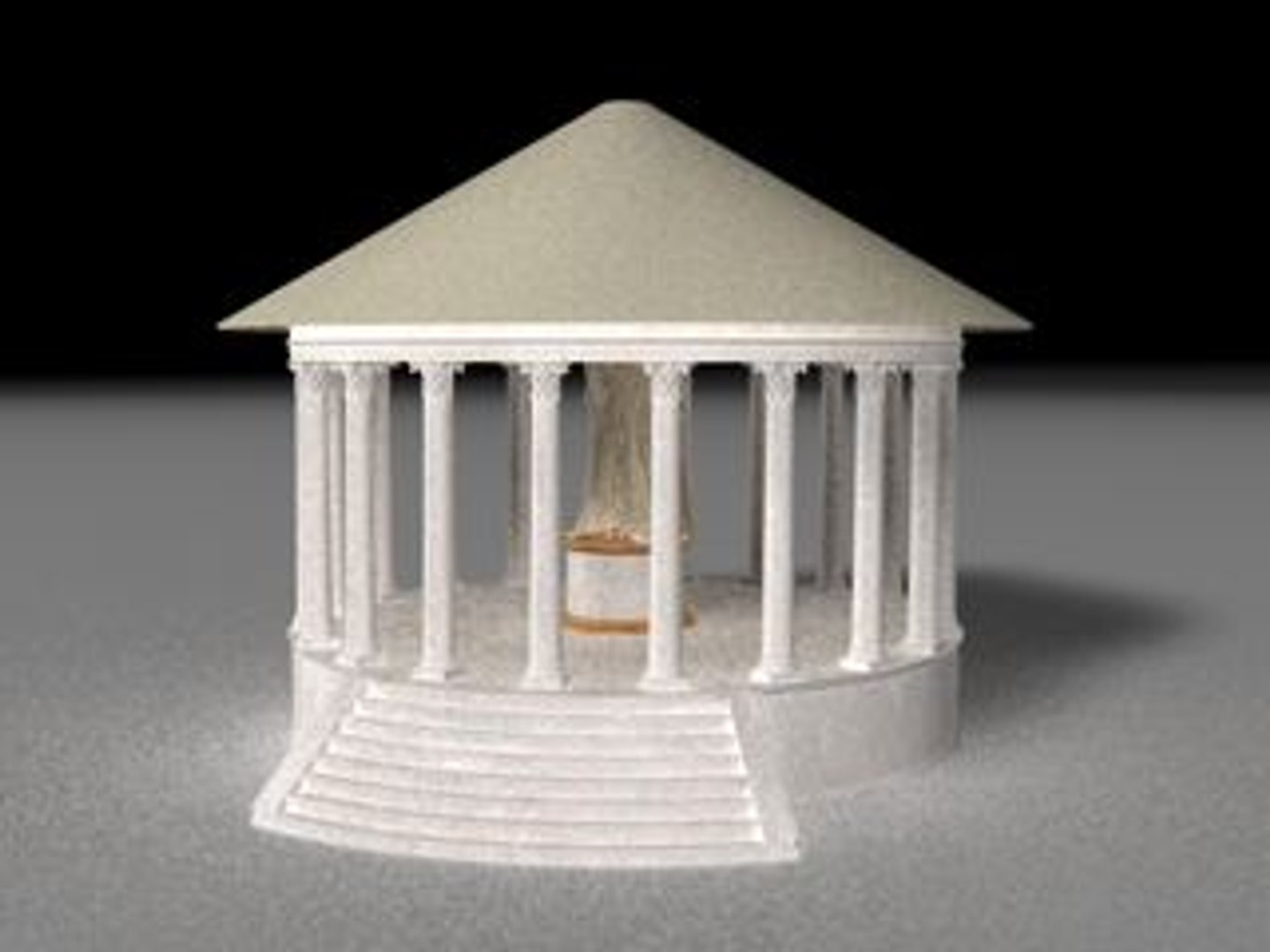 3d Ancient Temple Model