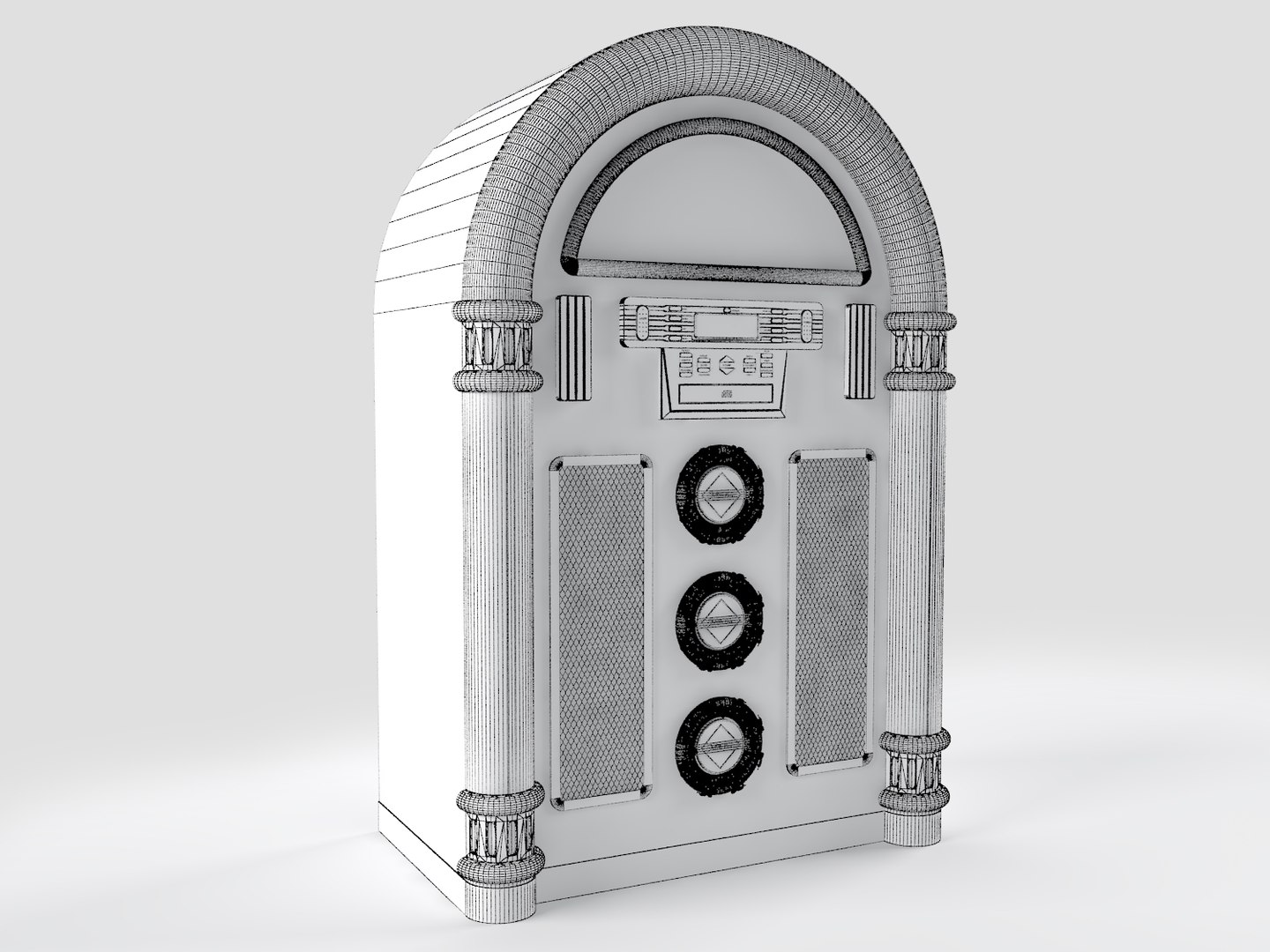 Jukebox Modelled 3d Model