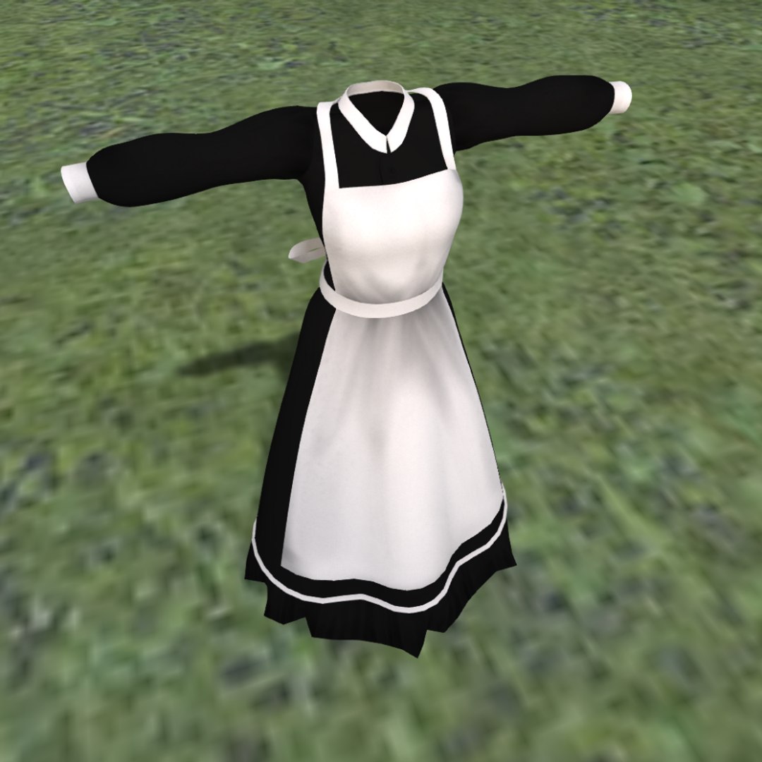 3D Model Maid Outfit - TurboSquid 1429691