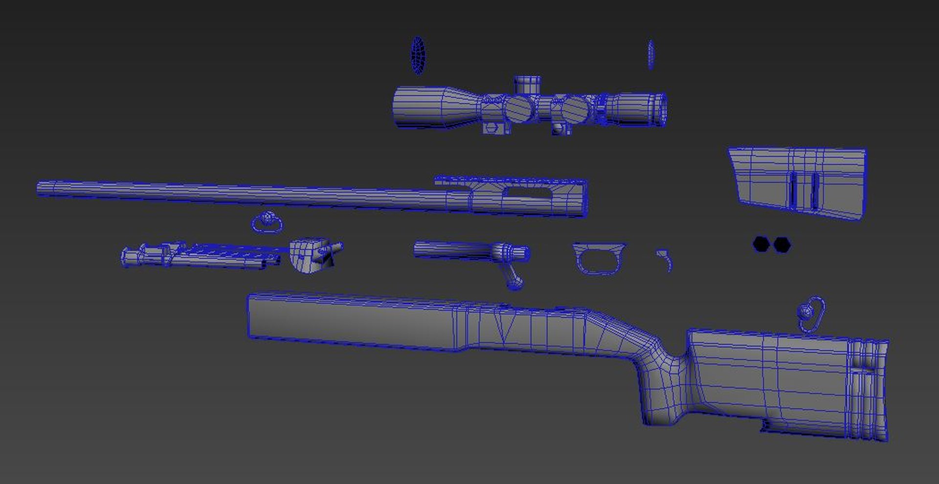 3D Ready Sniper Rifle - Model - TurboSquid 1338484
