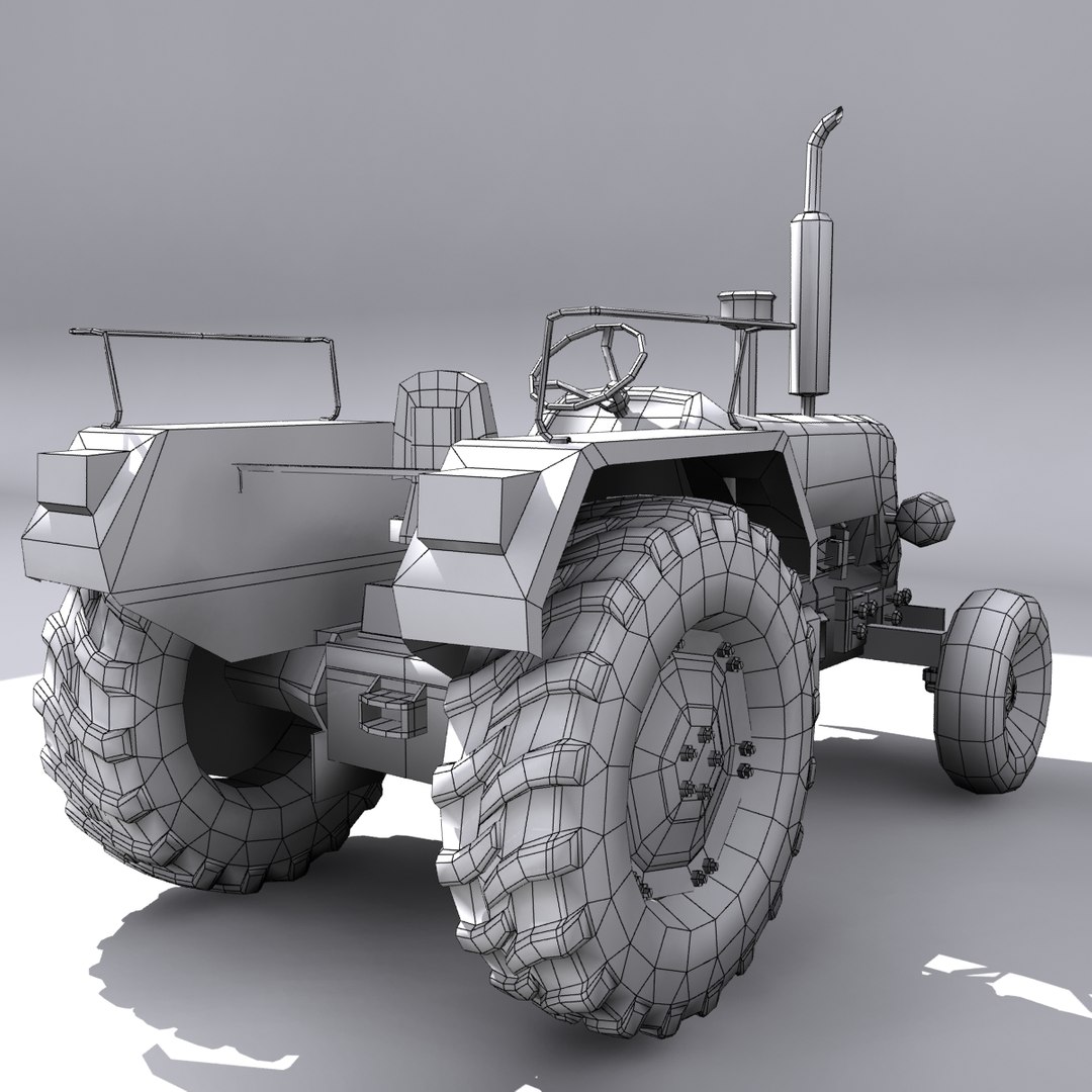 Tractor Engine 3d 3ds
