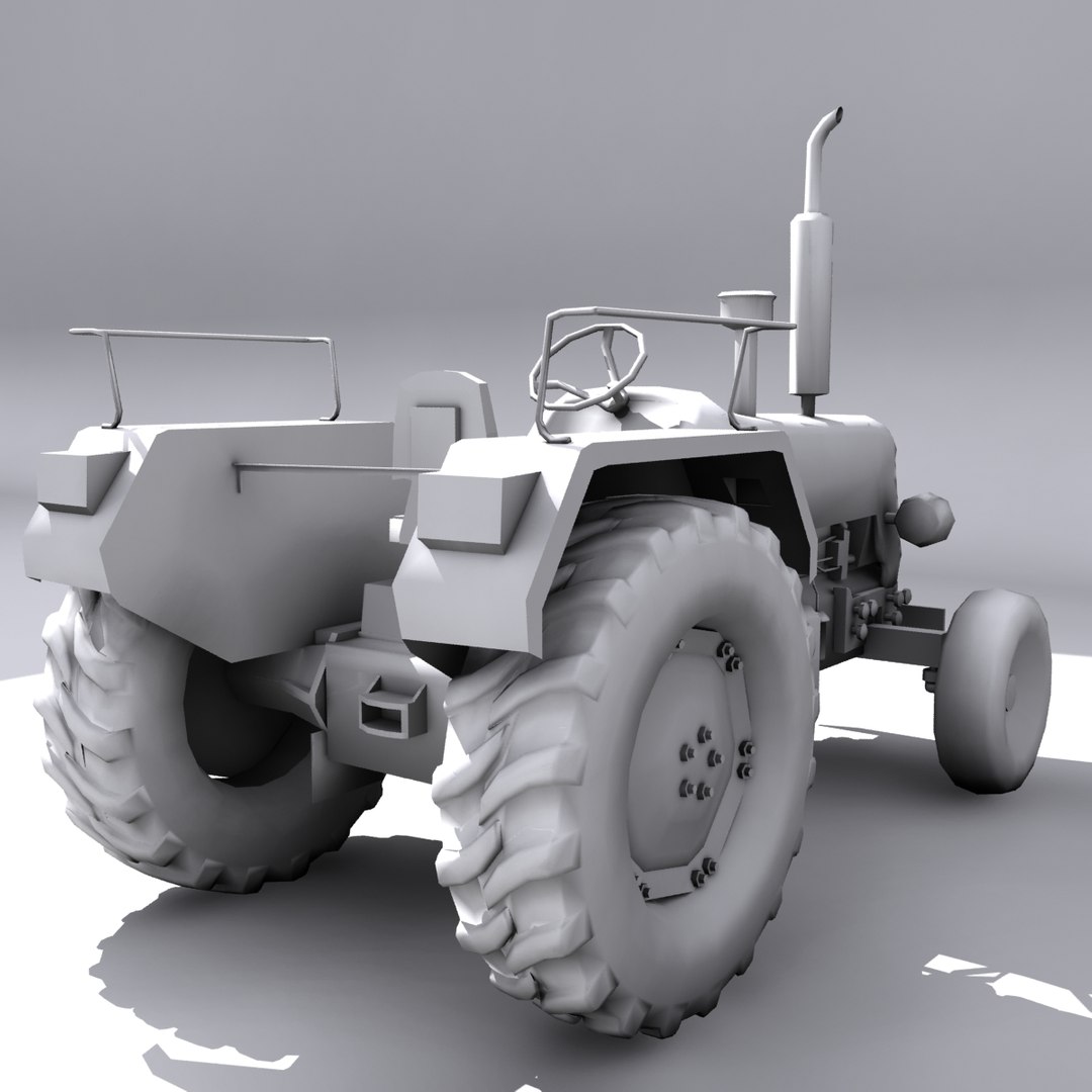 Tractor Engine 3d 3ds