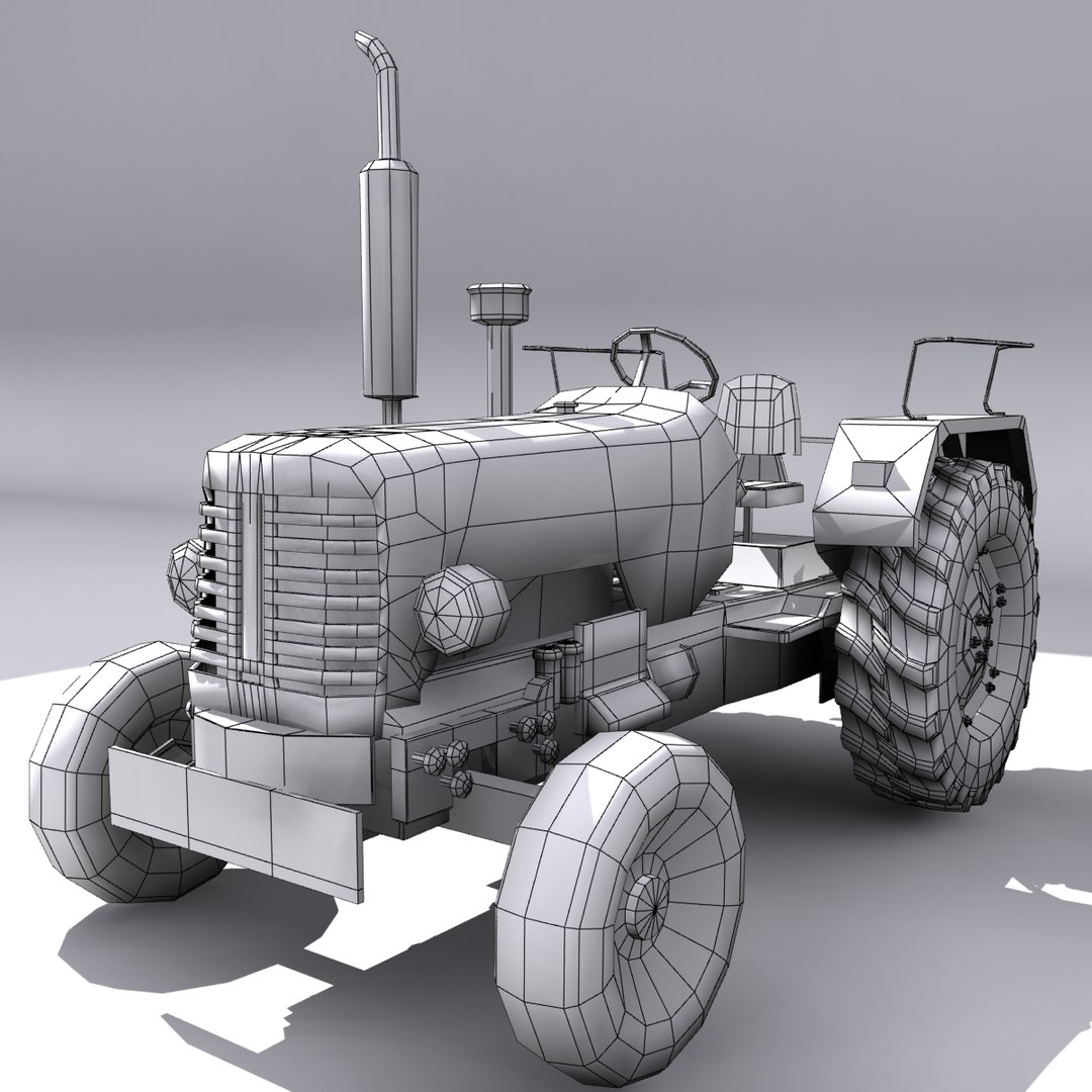 Tractor Engine 3d 3ds