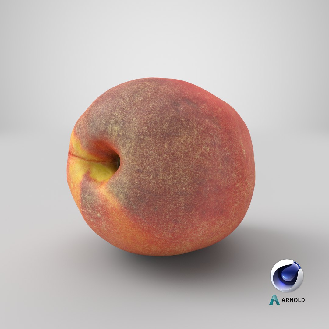 3D model peach 01 hi polys - TurboSquid 1451179