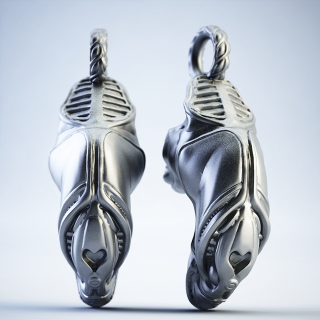 3d Model Sterling Silver Earrings Printable